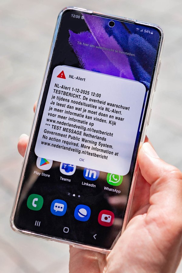 1 december maandelijkse sirenetest en NL-Alert controlebericht